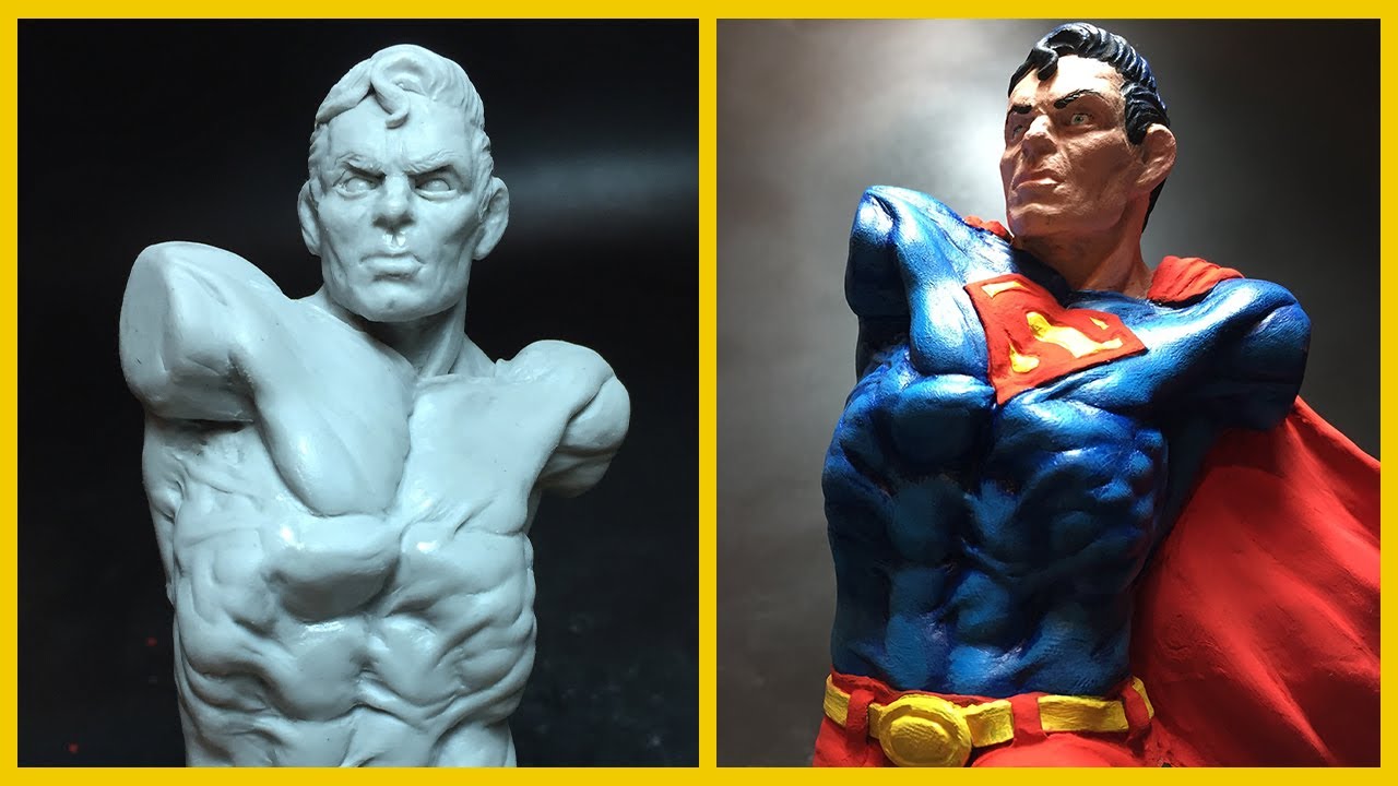 Sculpting Superman out of Clay - YouTube