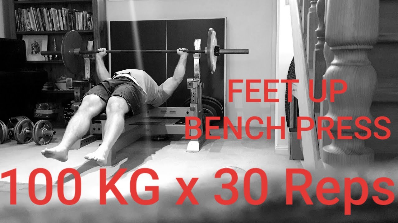 Bench Press 100 KG x 30 Reps - 1 set - YouTube