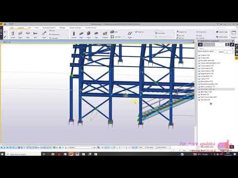 Beam Splice Connection in Tekla Structures - YouTube