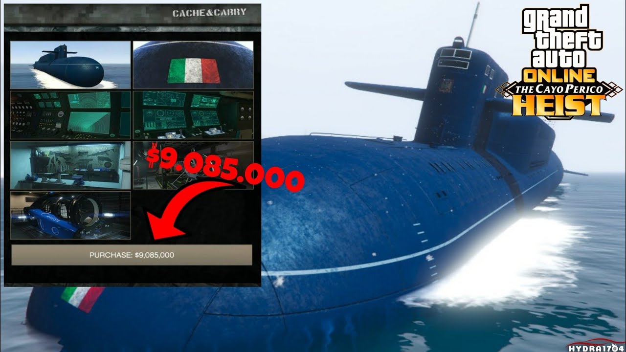 $9.085.000M Drivable Kosatka Submarine Full Upgrade and Test Drive GTA ...