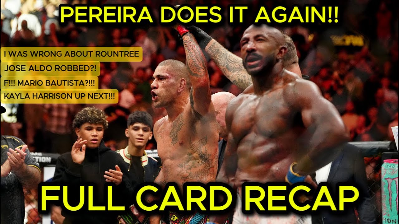 ALEX PEREIRA DOES IT AGAIN!!!! UFC 307 MY FULL FIGHT CARD RECAP - YouTube