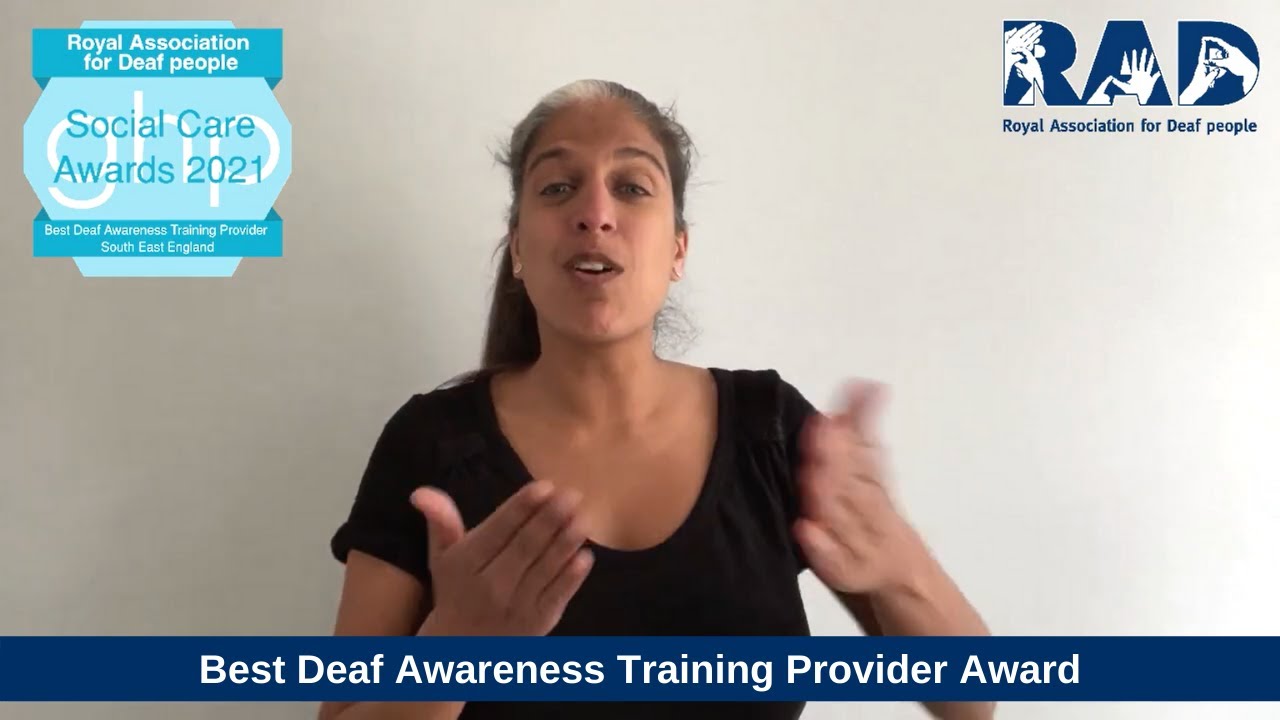 RAD receives Best Deaf Awareness Training Provider Award in South East ...