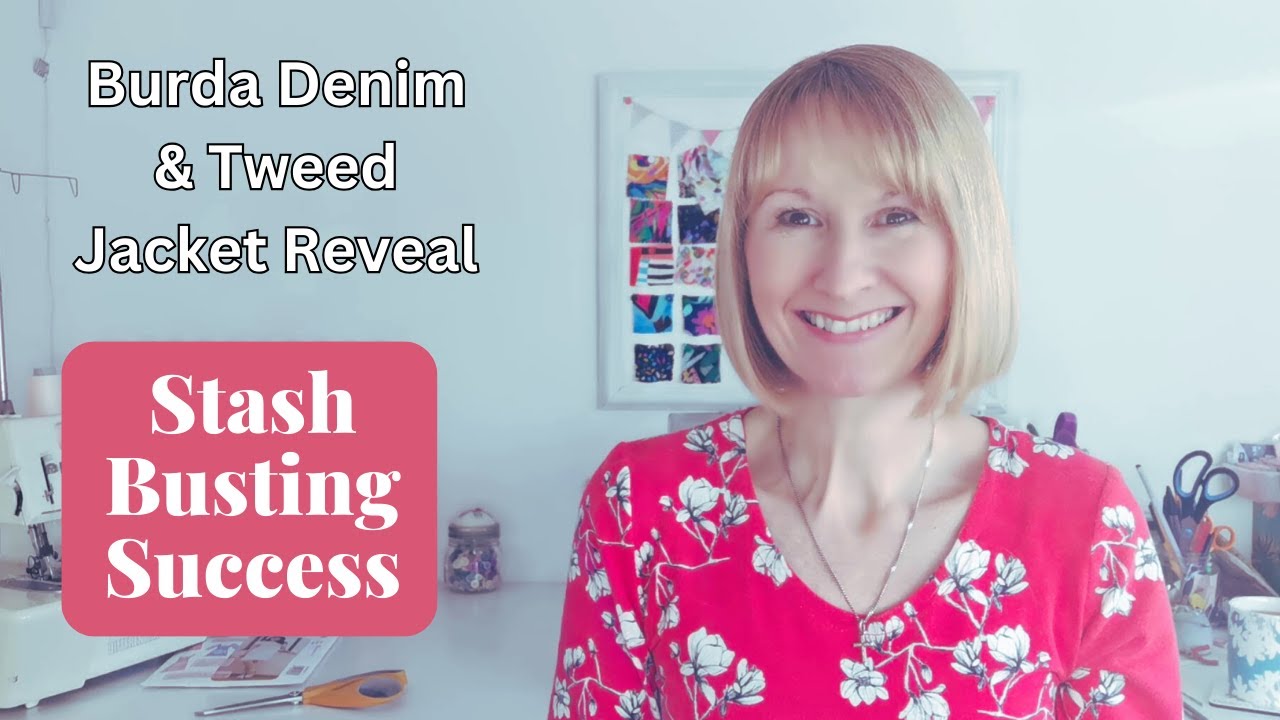 Burda Tweed and Denim Jacket Reveal, A Stash Busting Success - YouTube