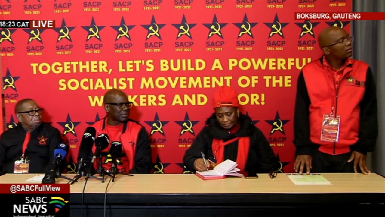 SACP's 15th Congress I Newly elected leader Solly Mapaila addresses the ...