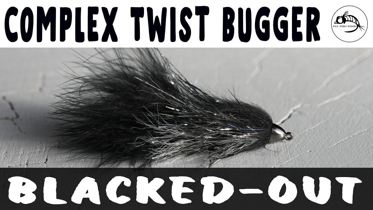 Complex Twist Bugger (Blacked-Out) - Streamer Fly Tying Tutorial - YouTube