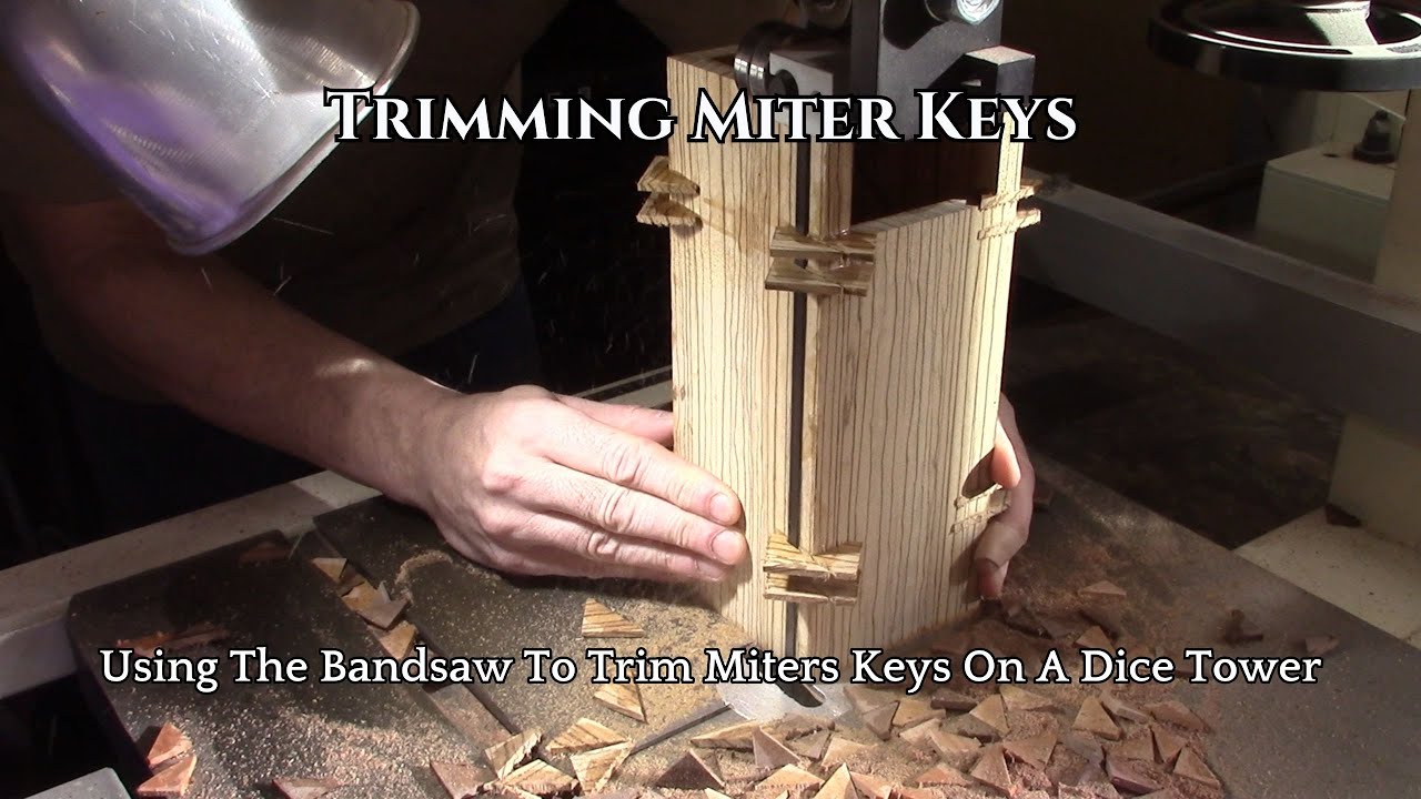 Trimming Miter Keys On A Dice Tower - YouTube