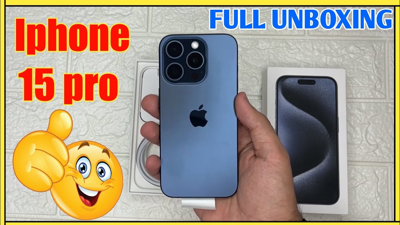 Apple iPhone 15 Pro unboxing | iphone 15 pro review | First Look - The ...