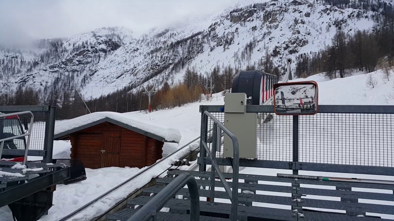 Val d'Isère - La Daille Funicular Funival - YouTube