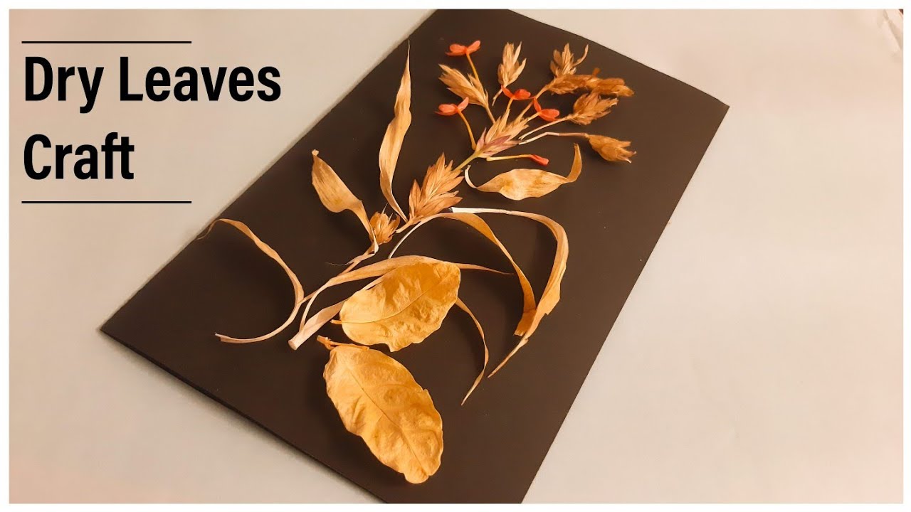 Best out of Waste material using // Dry Leaves craft - Quick wall decor ...