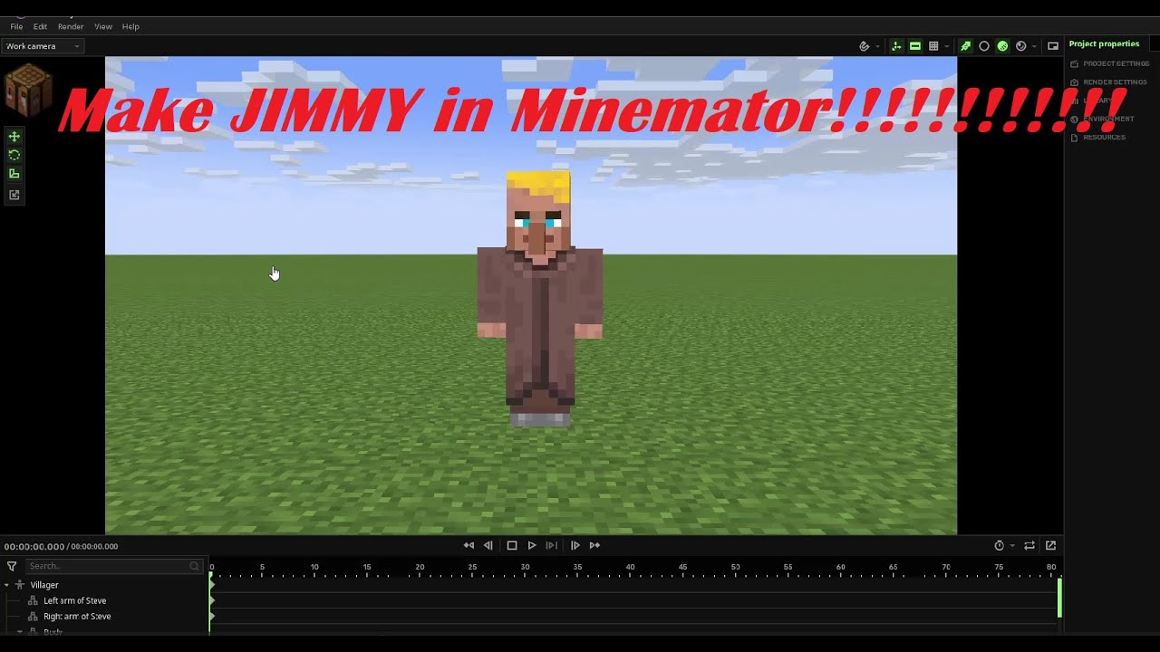 Make Jimmy Slade in Mine-imator - Grab the Object Files - YouTube