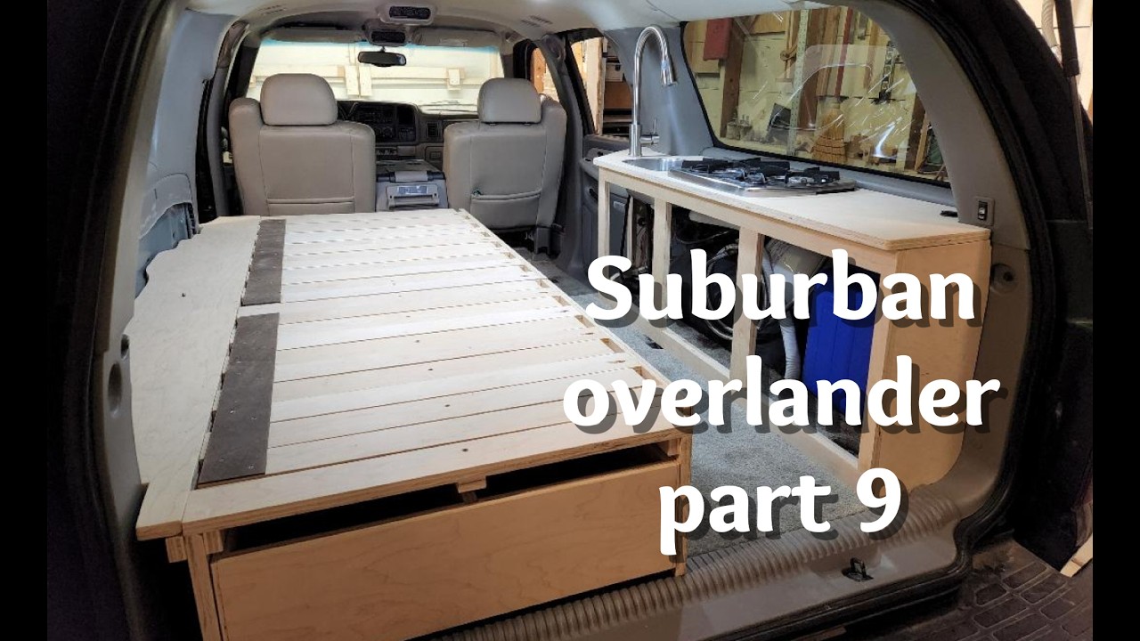 Suburban overland camper build part 9 finishing - YouTube