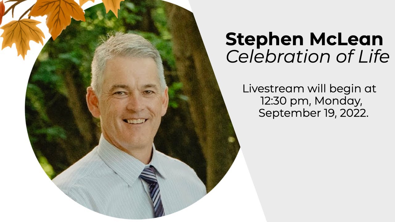 Stephen McLean - Celebration of Life - YouTube