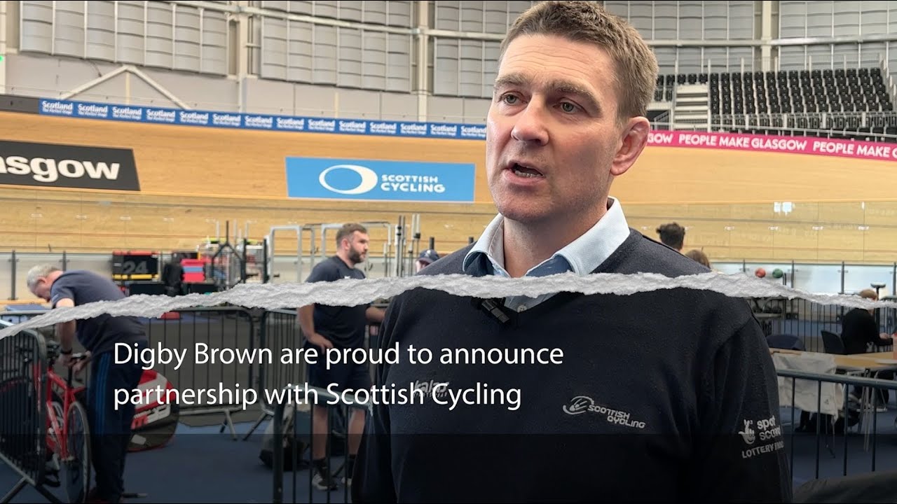 Digby Brown announce partnership with Scottish Cycling - YouTube