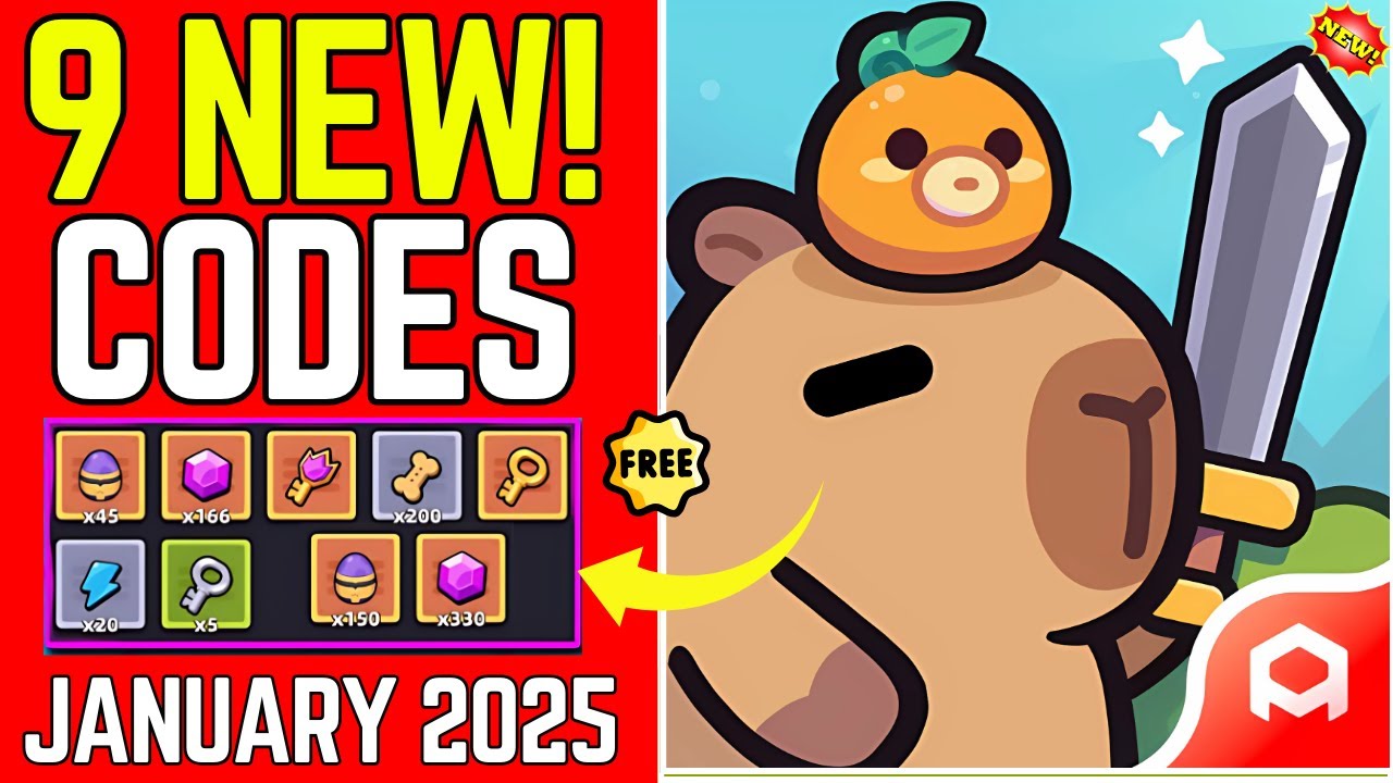 *NEW* CAPYBARA GO CODES JANUARY 2025 || HOW TO REDEEM CODE || CAPYBARA ...