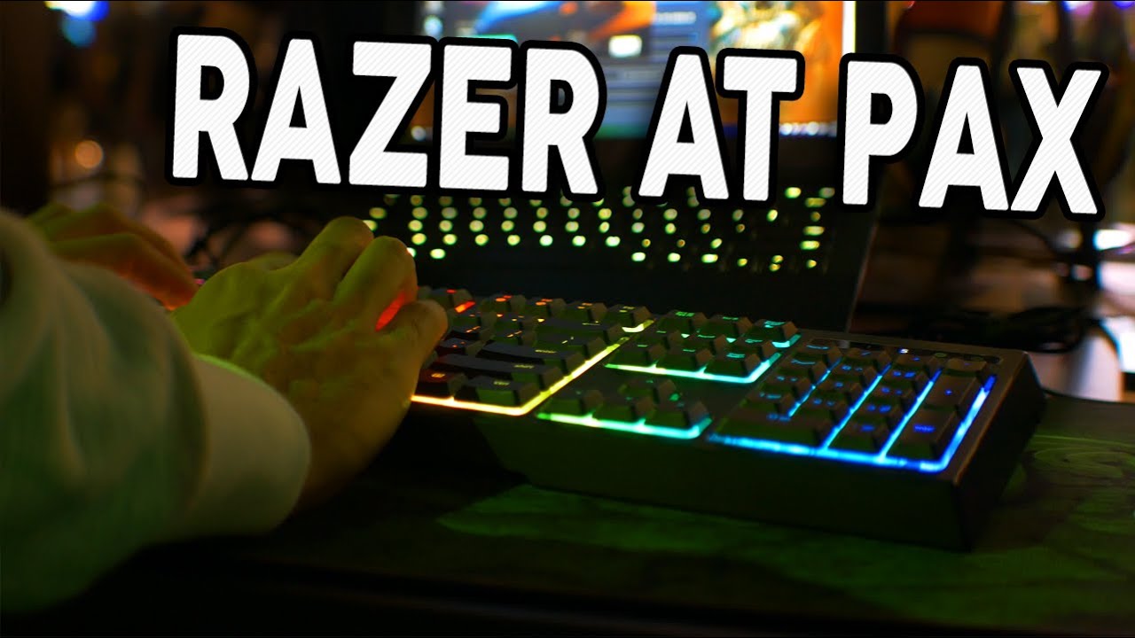 Razer @PAX - New Blade Stealth Gaming Laptops & Naga Keyboards - YouTube