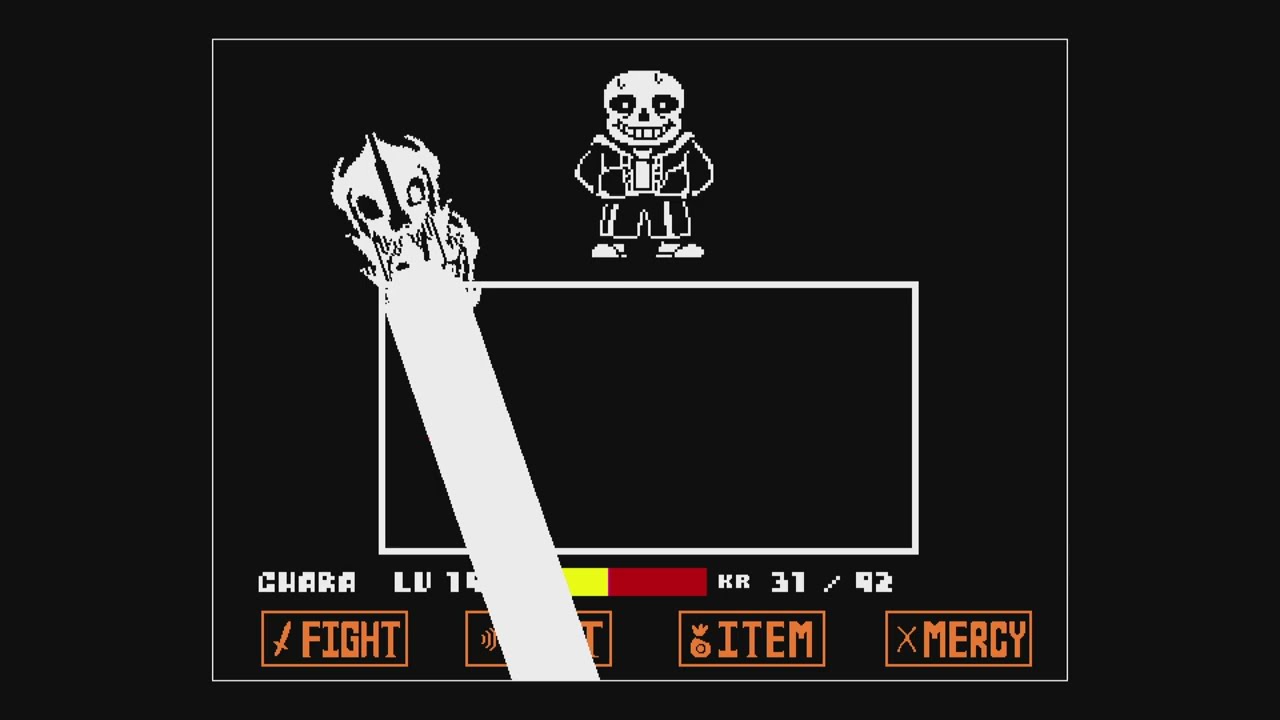 Day 57 beating Sans Undertale everyday until Deltarune something - YouTube