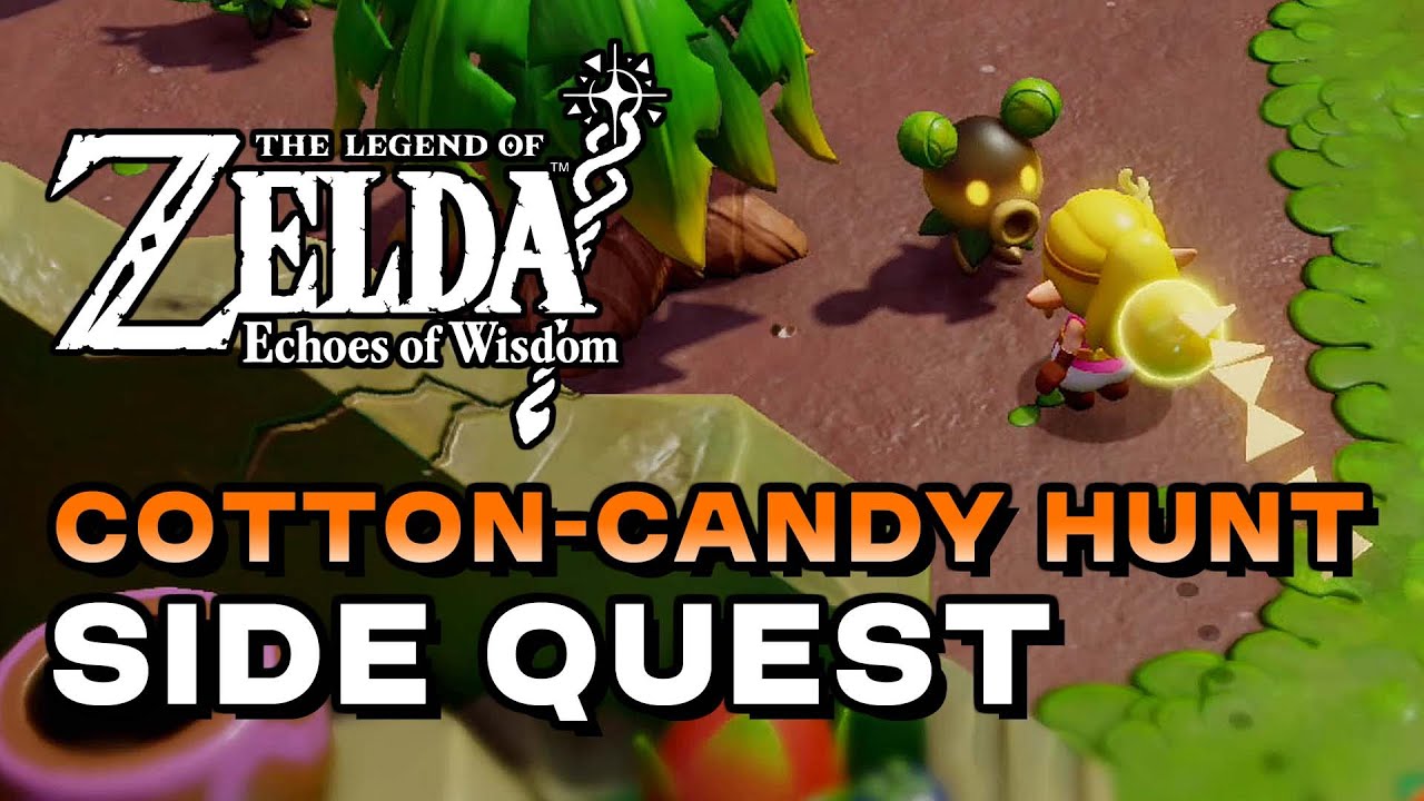 Zelda: Echoes of Wisdom - Cotton-Candy Hunt (Side Quest Guide) - YouTube