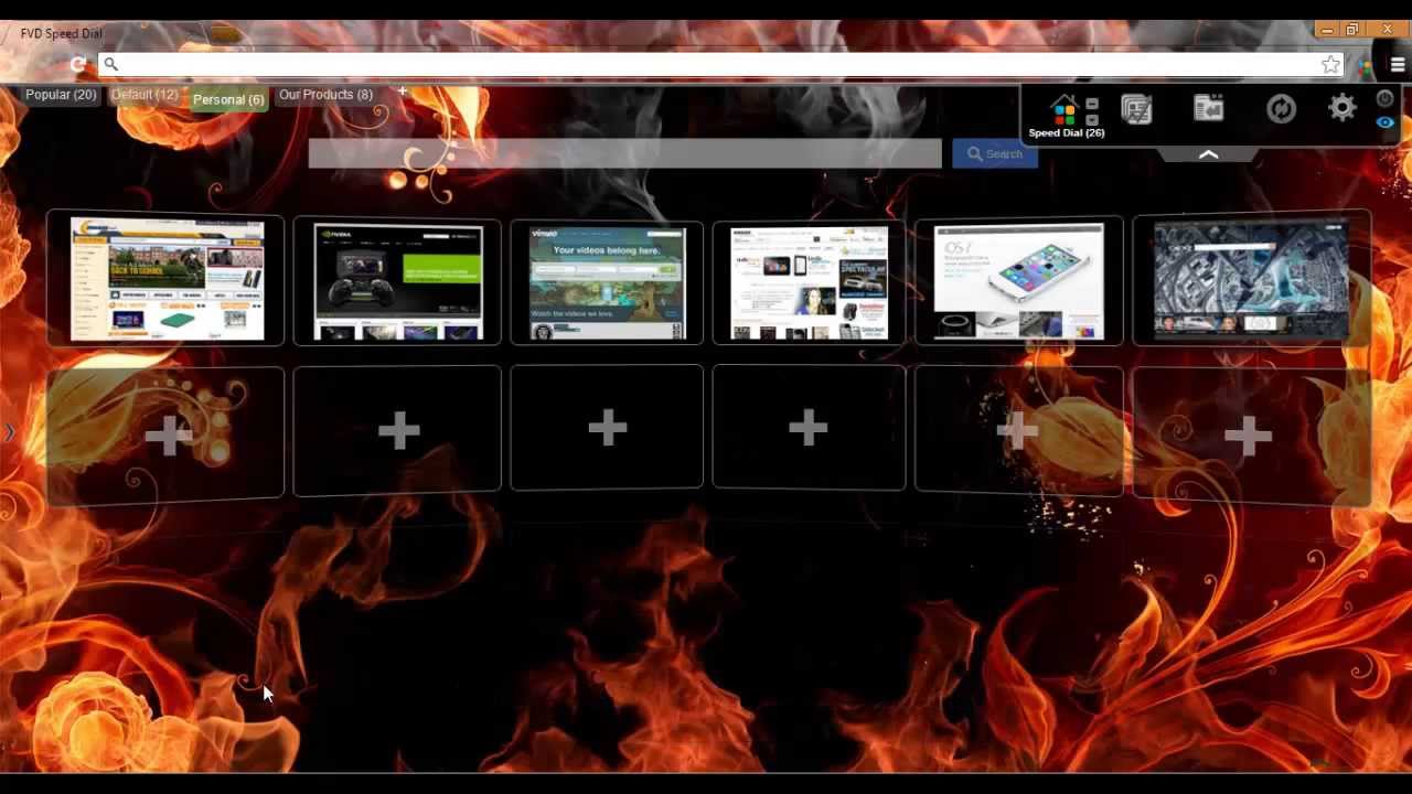 Fire Chrome Theme and Wallpaper - YouTube