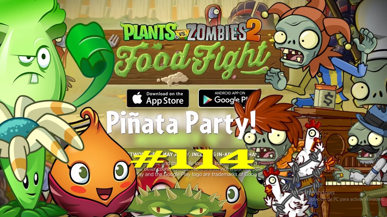 FIESTA PIÑATA-PIÑATA PARTY Fall Food Fight 19/11/16 PVZ 2 - YouTube