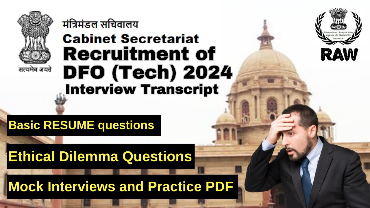 Cabinet Secretariat DFO Tech Interview l Cabinet Secretariat Deputy ...