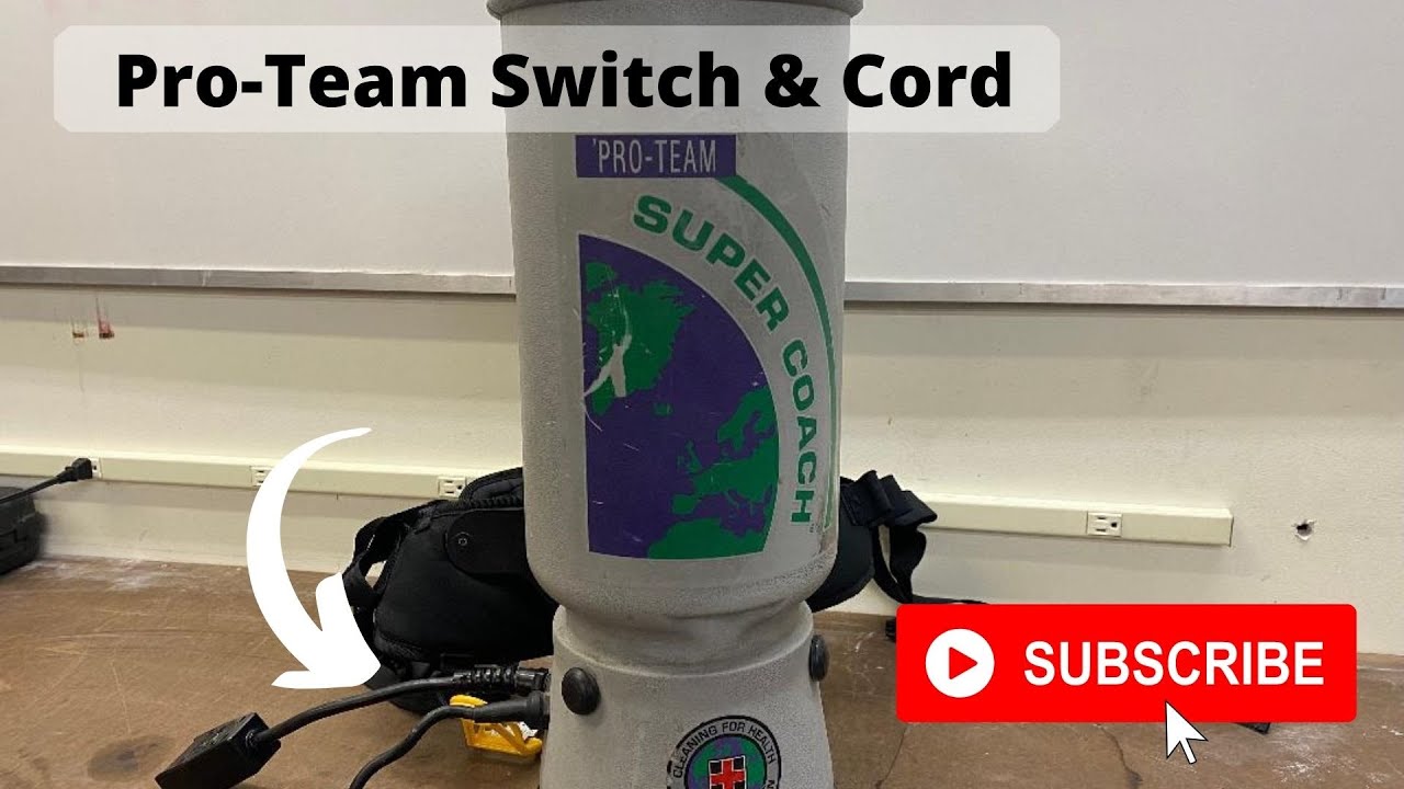 Pro Team Vacuum Switch & Cord Replacement - YouTube