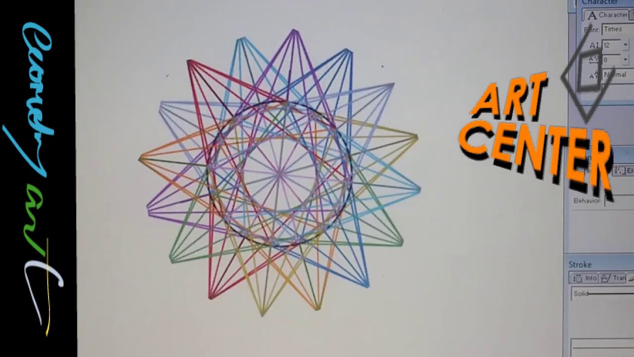 Geometry art No.21( computer work editing version) - White ink art ...
