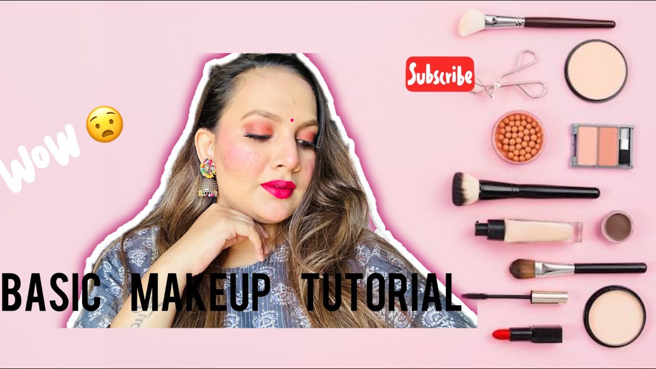 Basic Makeup Tutorial 💄 With Affordable Products 😍 - YouTube