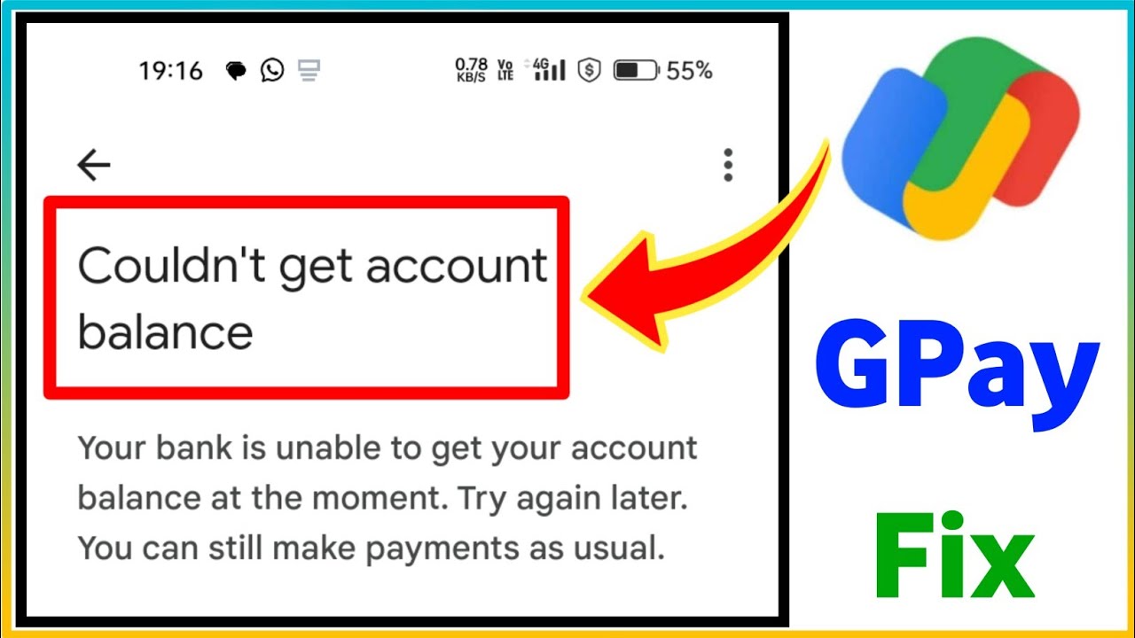 couldn't get account balance | couldn't get account balance in google ...