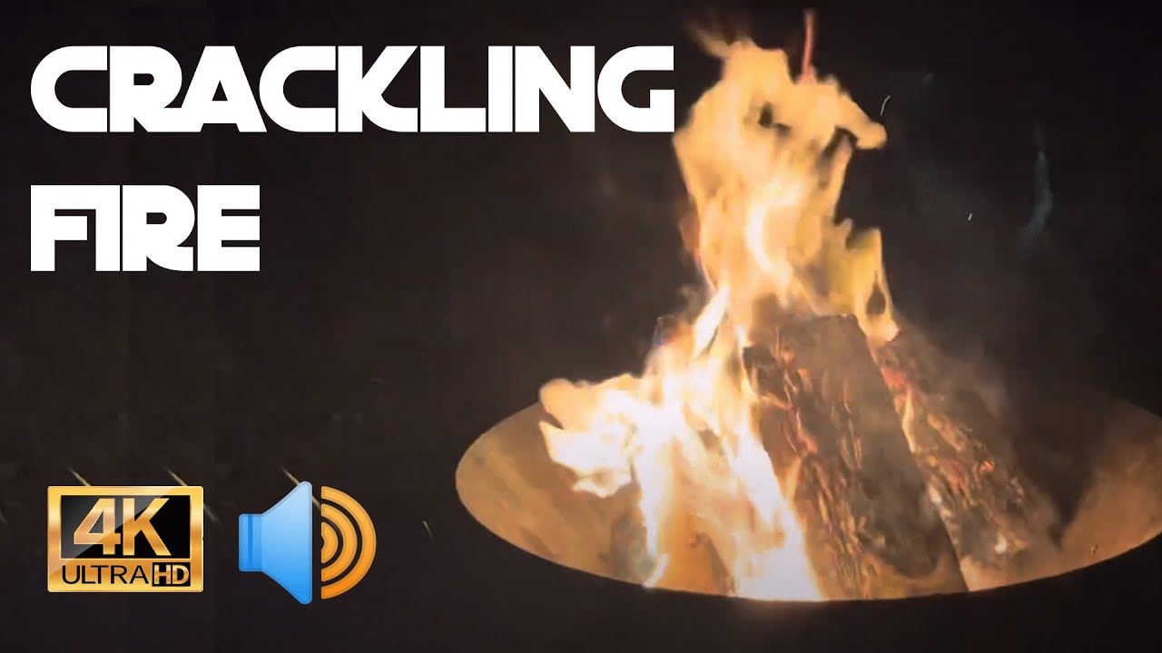 🔥🔥🔥 Crackling fire - Relaxing Ambient Sounds - UHD 4K - REALTIME 1 hour ...