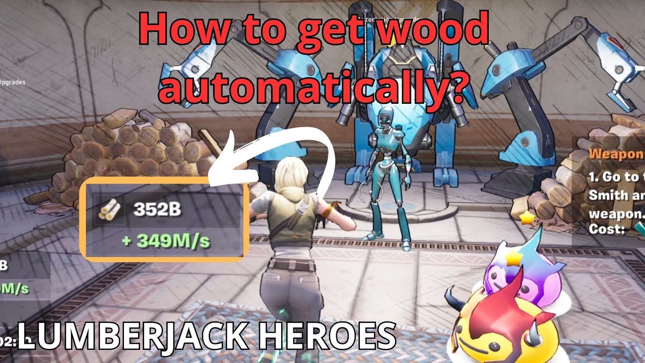 How to upgrade your wood per second in lumberberjack heroes Automation ...