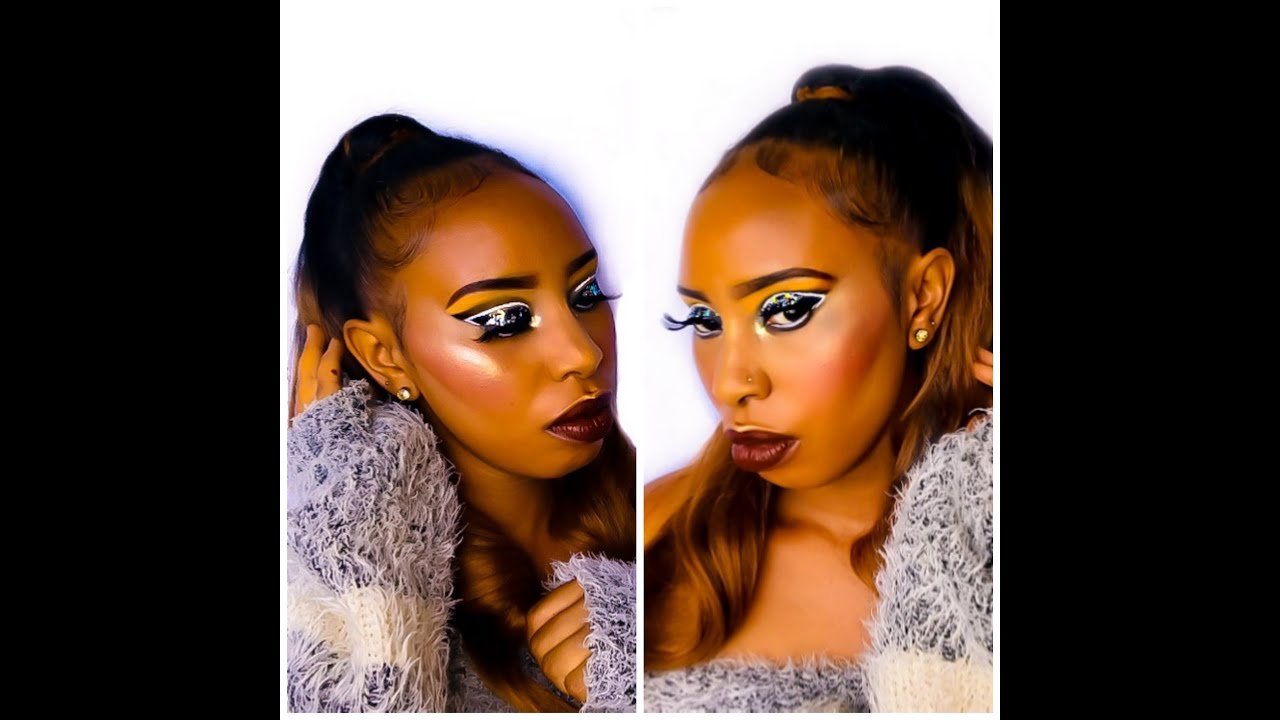 Edgy Double Cut Crease Makeup Look | Cindyblu - YouTube