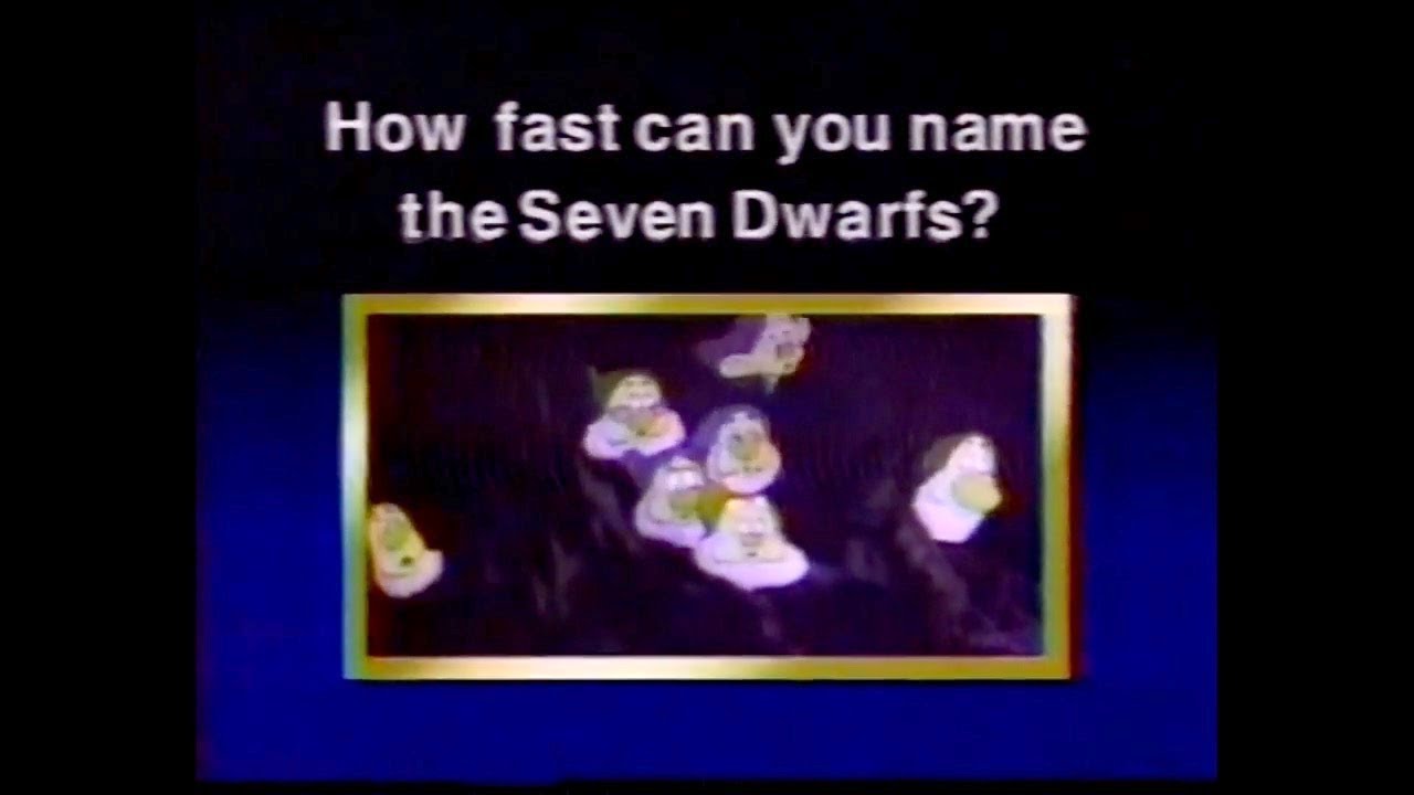 Snow White and the Seven Dwarfs Television Commercial (1993) - YouTube