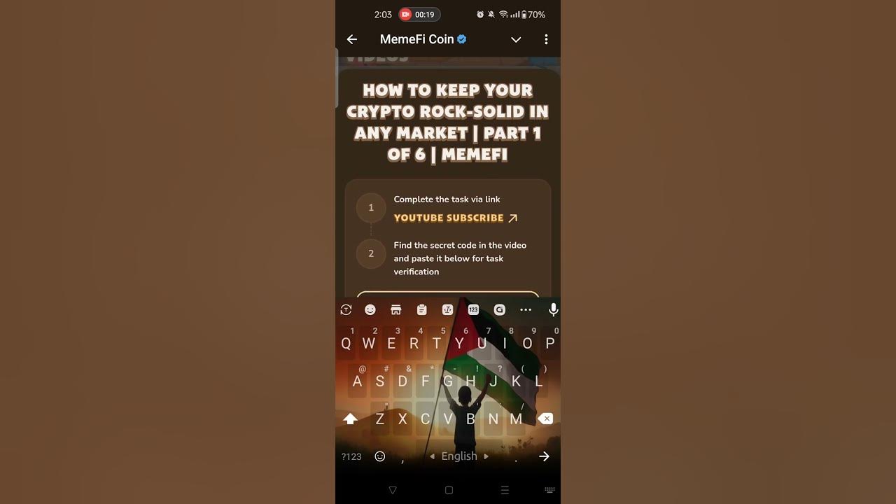 HOW TO KEEP YOUR CRYPTO ROCK-SOLID IN ANY MARKET | PART 1 OF 6 | MEMEFI Code - YouTube