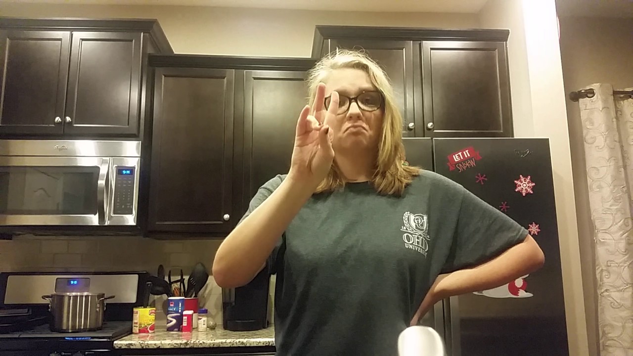 Making Brownies in Sign Language - YouTube