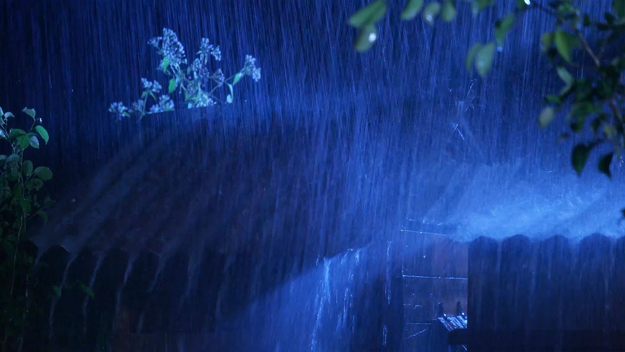 Rain on Roof | Beat Stress with Heavy Rain and Thunder Overing the Roof ...