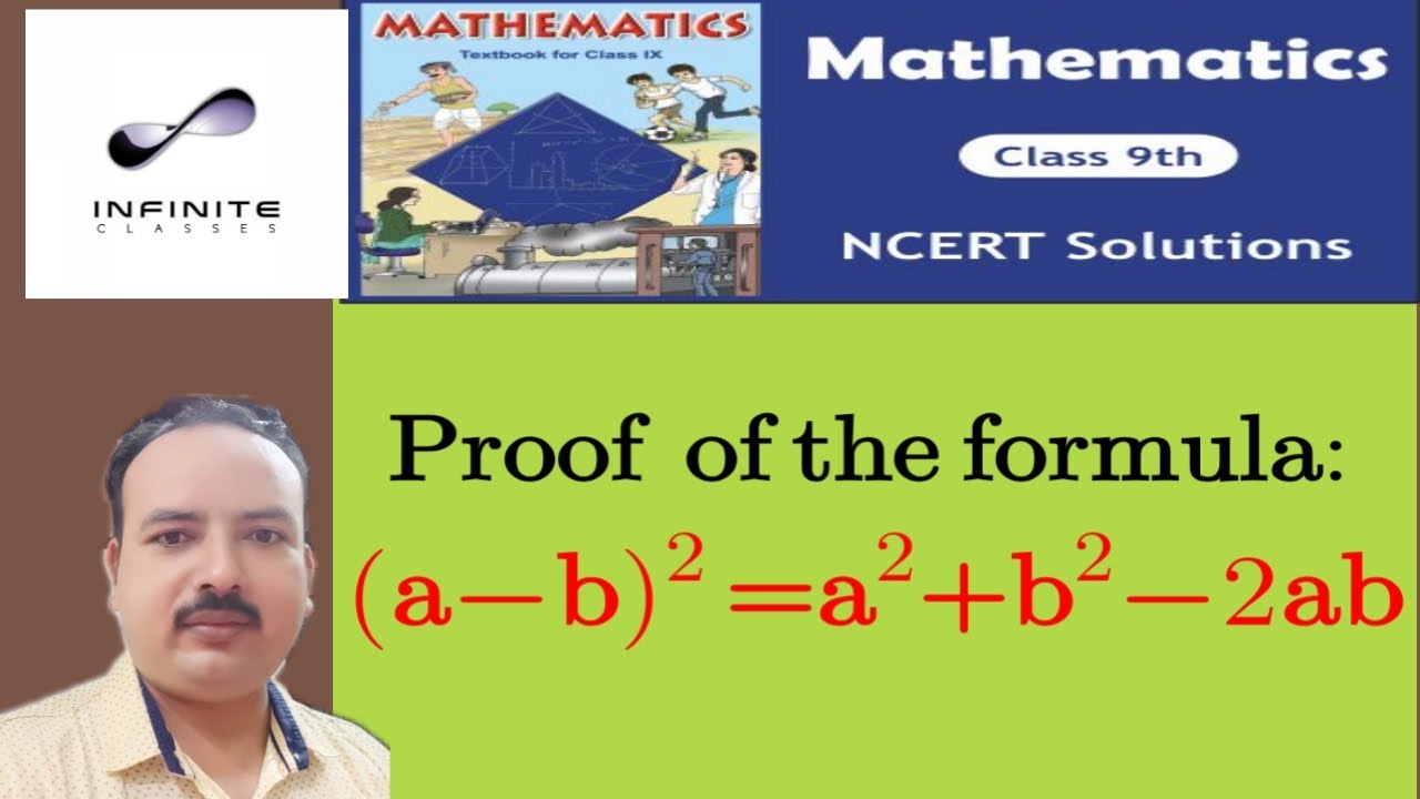 Algebraic proof of identity: (a-b)^2=a^2+b^2-2ab - YouTube
