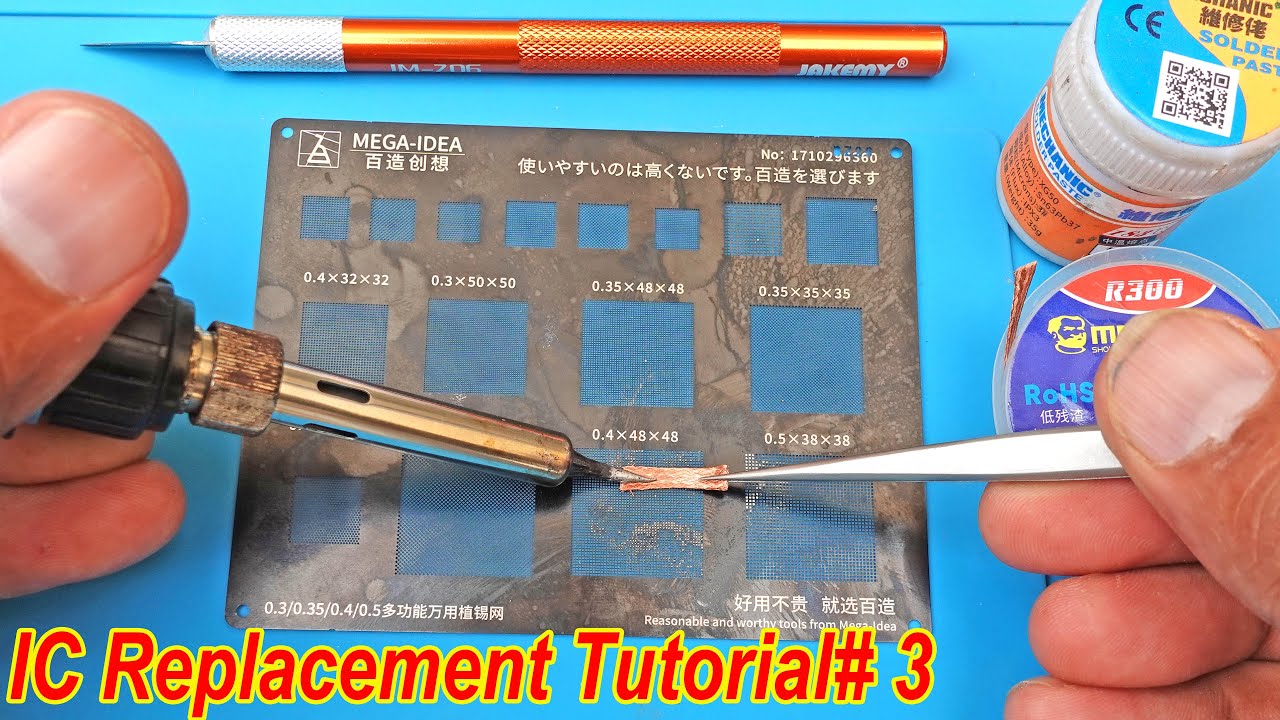 How to Change Mobile Phone IC | Smart Phone IC Replacement Tutorial# 3 ...