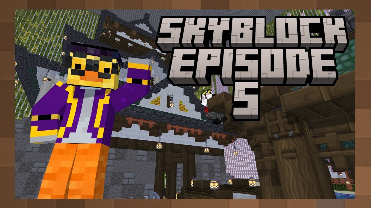 Creating a *NEW* Shop!! - Minecraft Skyblock S1 E5 [LemonCloud] - YouTube