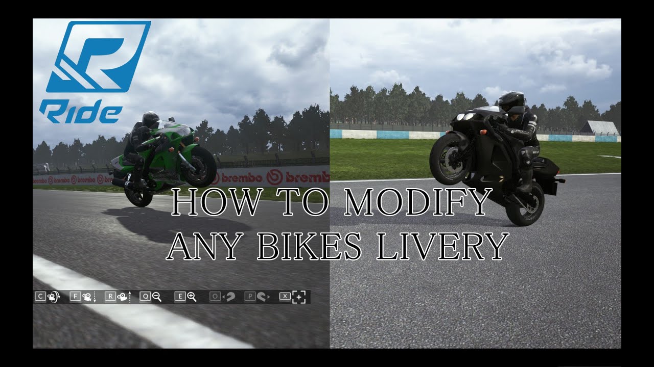 Ride Game - How to Modify any Bikes Livery to non game ones(Change ...