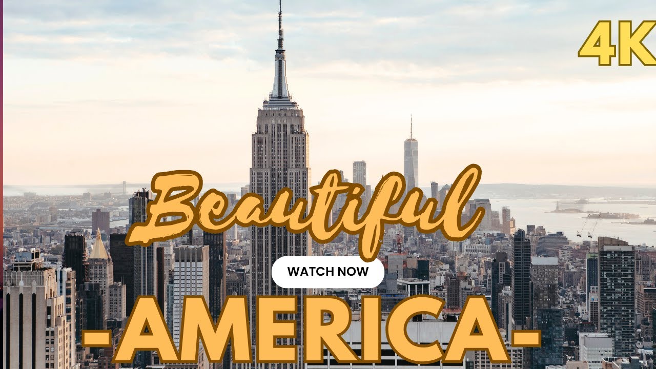 FLYING OVER BEAUTIFUL AMERICA (4K UHD)-Relaxing Music Along With ...