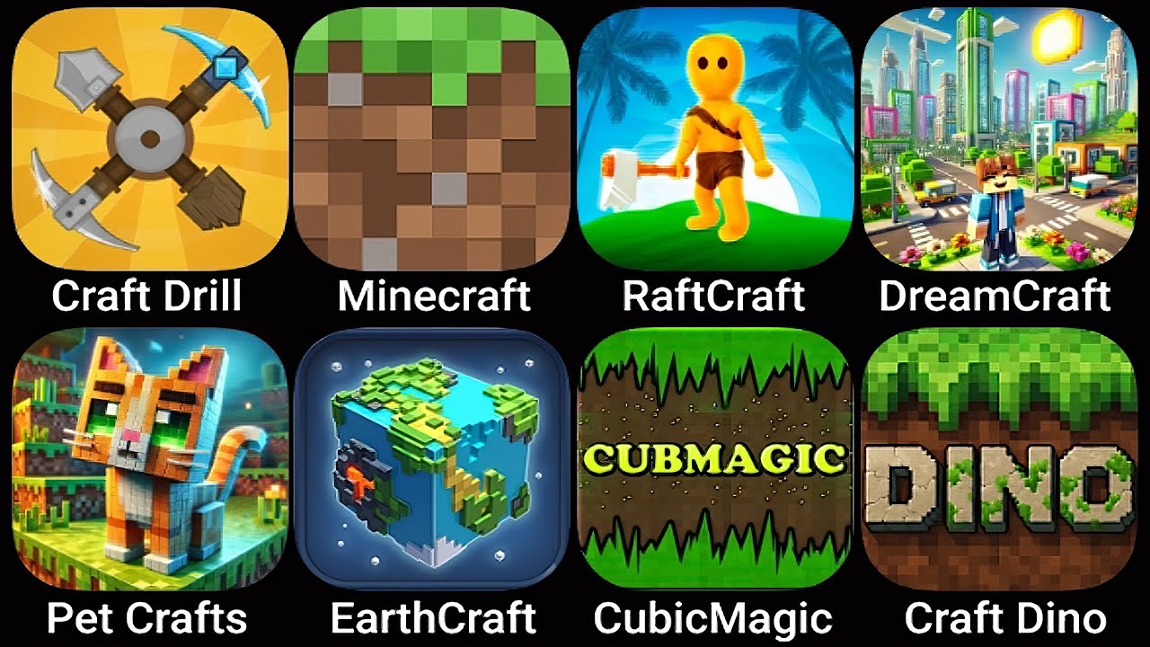 Craft Drill,Minecraft,RaftCraft,DreamCraft,Pet Crafts,EarthCraft ...