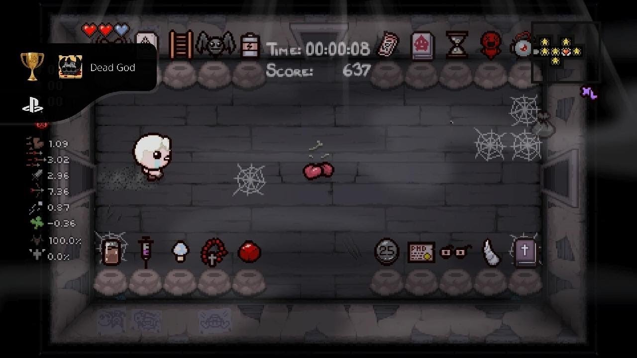 The Binding of Isaac - Dead God Trophy Unlocked - YouTube