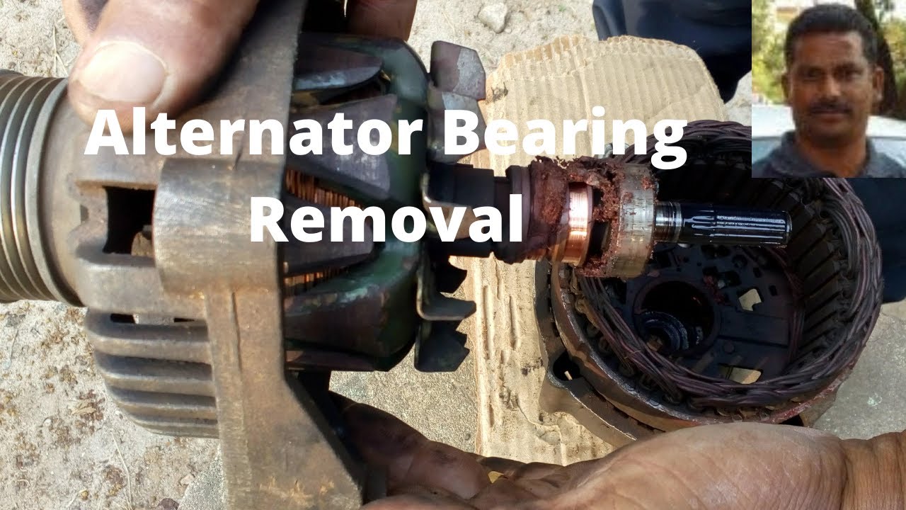 How to remove alternator bearing - YouTube