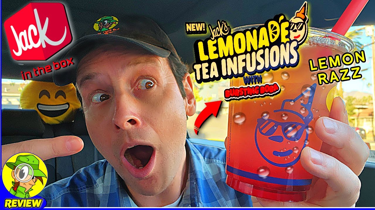 Jack In The Box® Lemon Razz Lemonade Tea Infusion Review 🃏🍋🫐🧋 ⎮ Peep ...