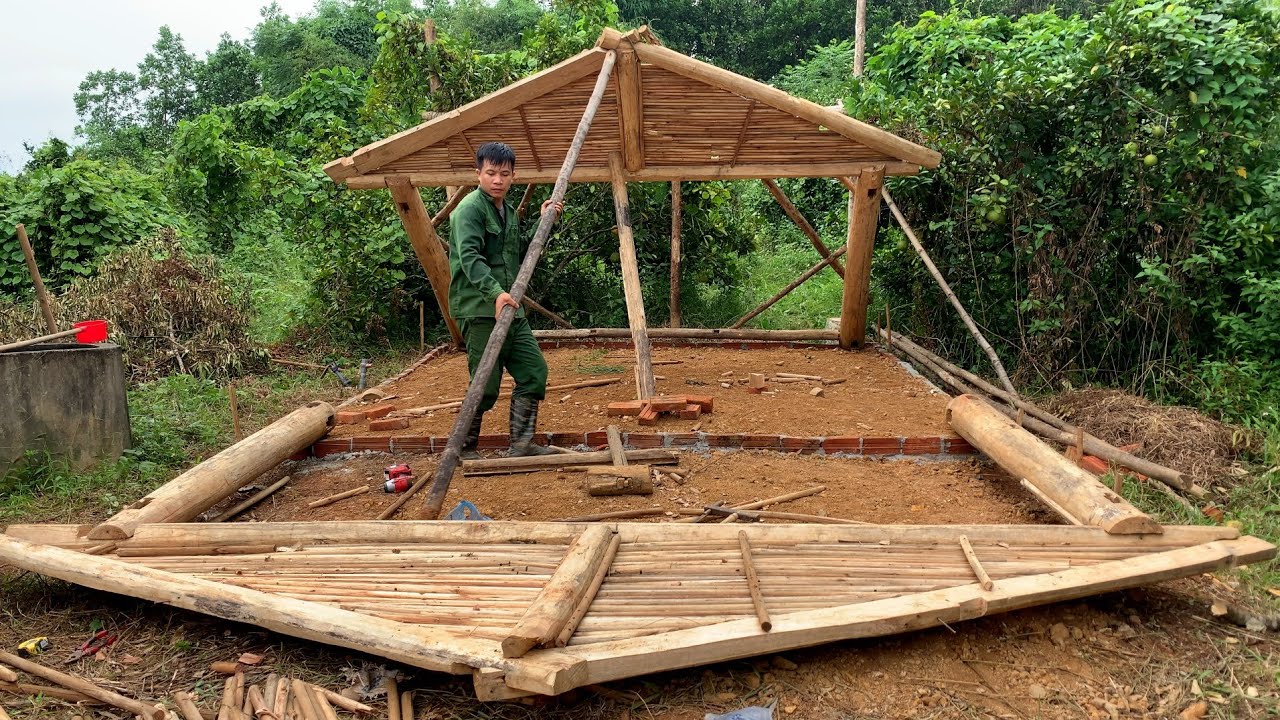 Build a wooden house new (CABIN) I'm so happy to build a wooden house ...