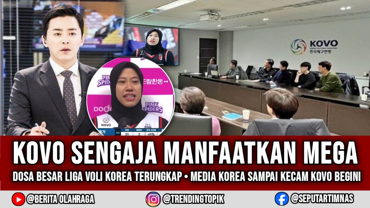 SANGAT KURANG AJAR! KOVO Sengaja Manfaat Mega demi popularitas liga Korea • Media Korea Kecam ...