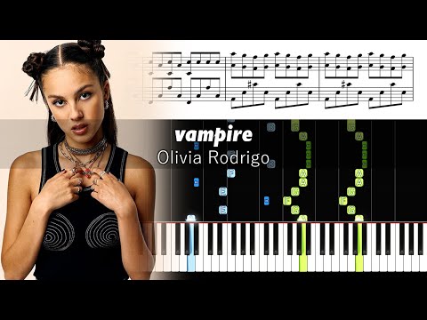 Olivia Rodrigo - vampire - Advanced Piano Tutorial with Sheet Music