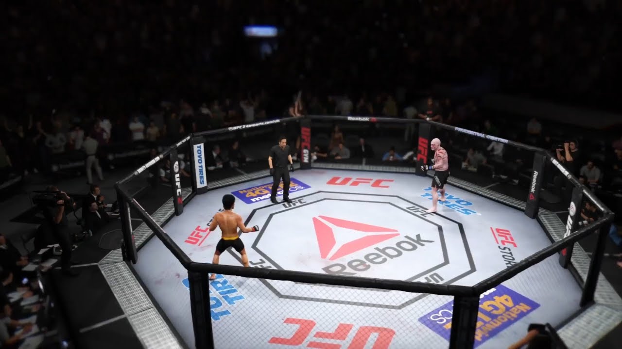 Bruce Lee vs. Destroyer Drax (EA Sports UFC 2) - YouTube