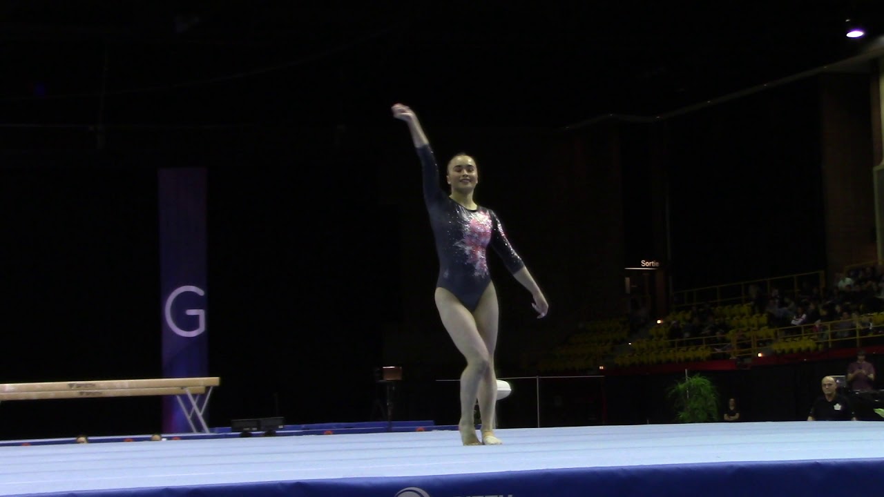 2020 Gymnix Victoria Woo (CAN) FX - YouTube