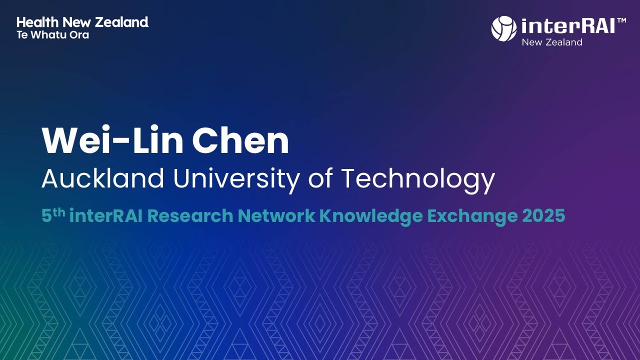 Wei-Lin Chen - 5th interRAI Research Network Knowledge Exchange - YouTube